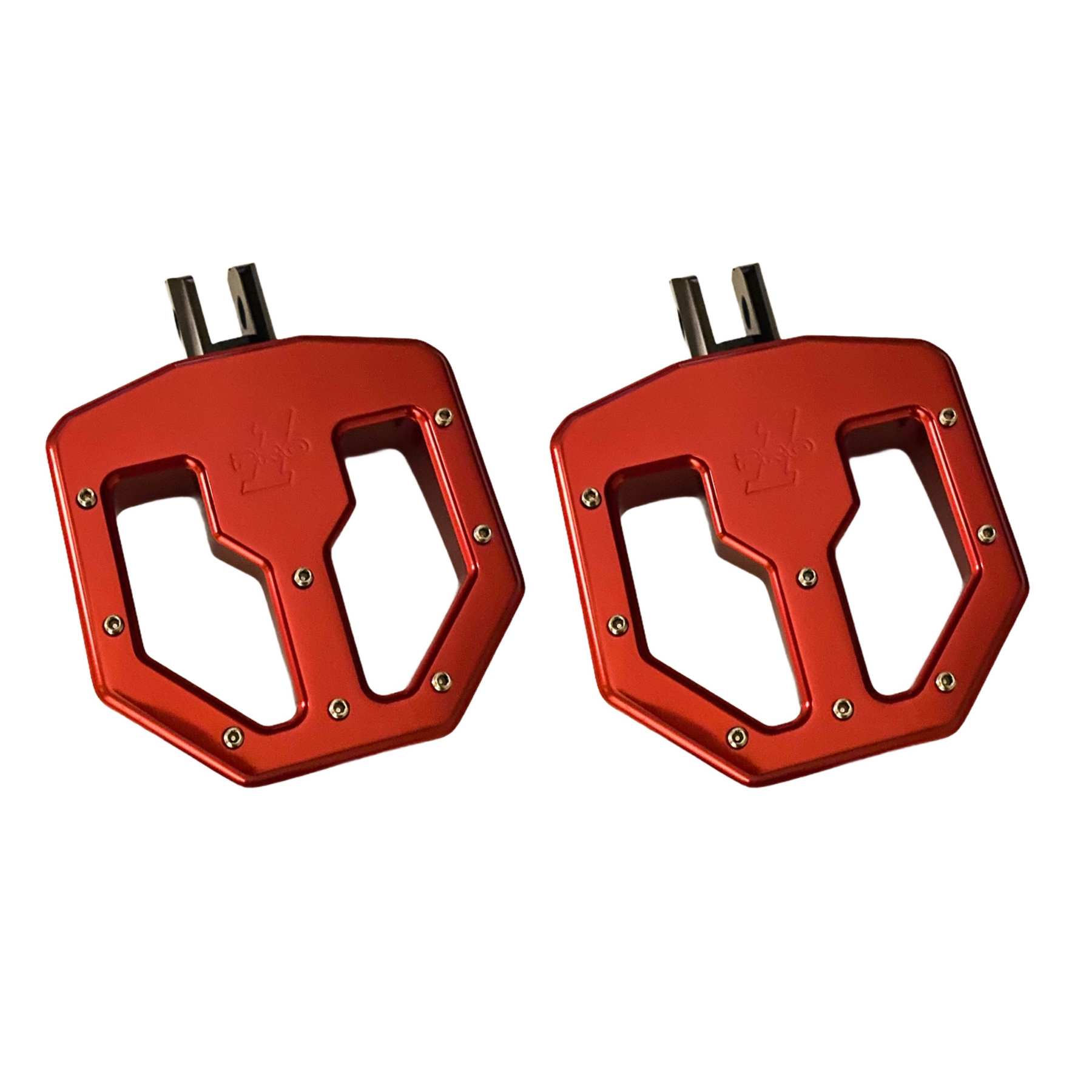 Pro Peg Series BMX V2 Red Billet Foot Pegs for M8 Softail Models ...