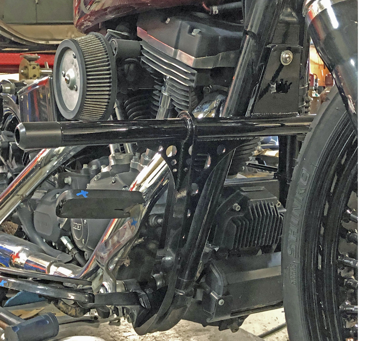 Bung King Dyna Crash Bar with Forward Controls | SPEED-KINGS CYCLE